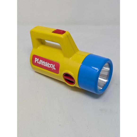 Playskool | Toys | Playskool Flashlight Vintage 986 Red Green Colour Changing Works Yellow Blue ...
